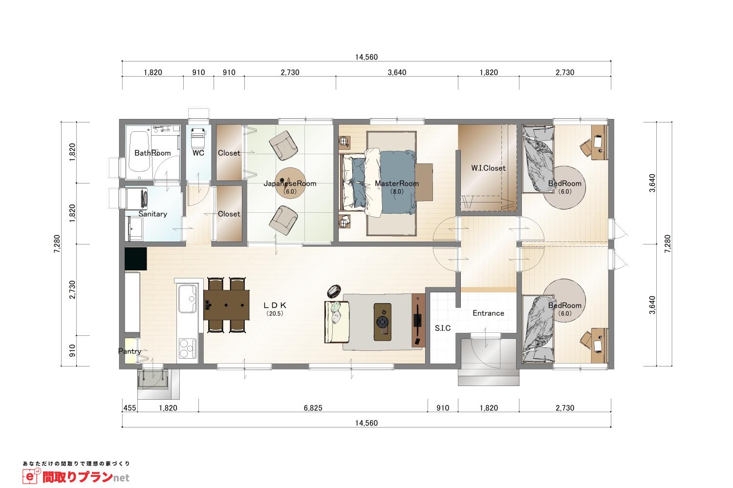 【長方形で3LDKの平屋】特徴は？実例とともにご紹介！ - リブタイムズ｜戸建てを考える方のためのフリーマガジン